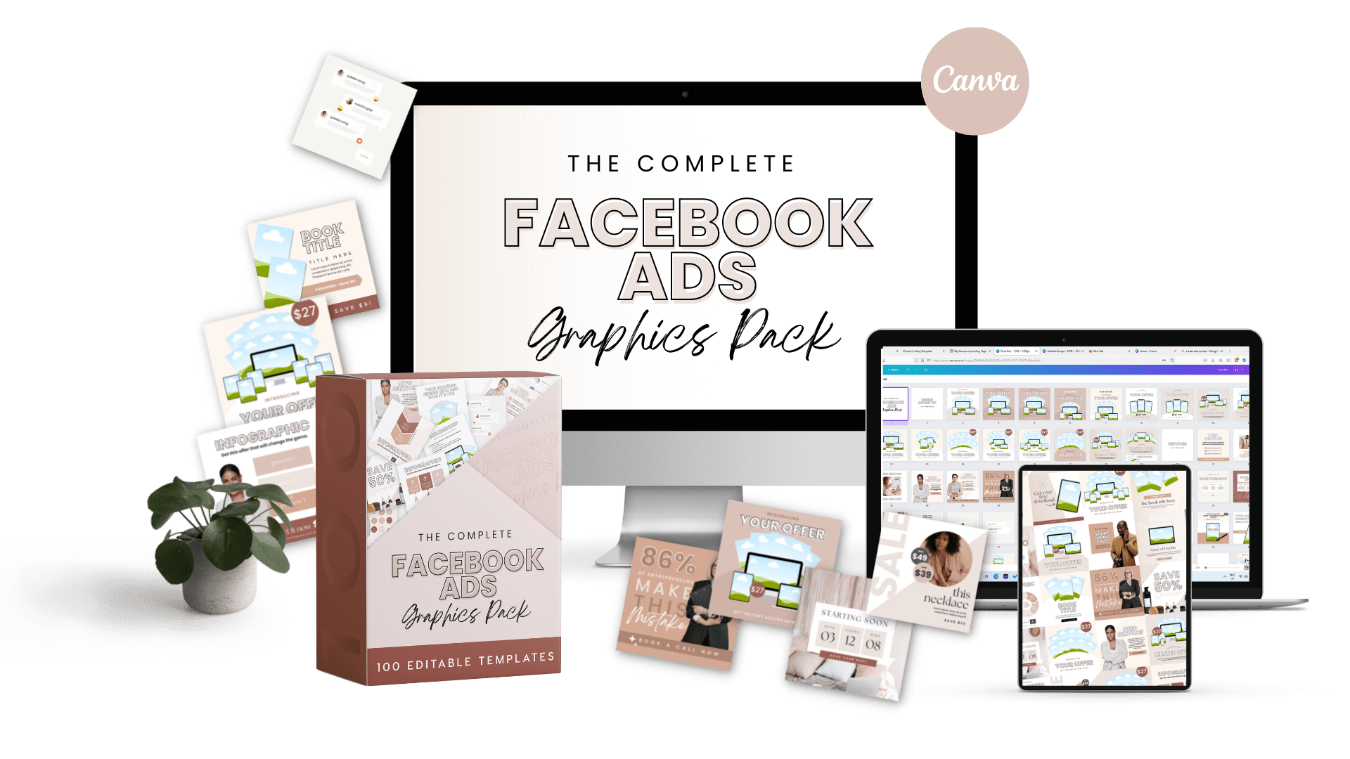 Facebook Ad Template Bundle for Coaches And Course Creators